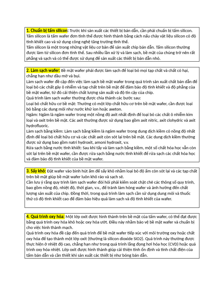 Basic Process Semiconductor | PDF