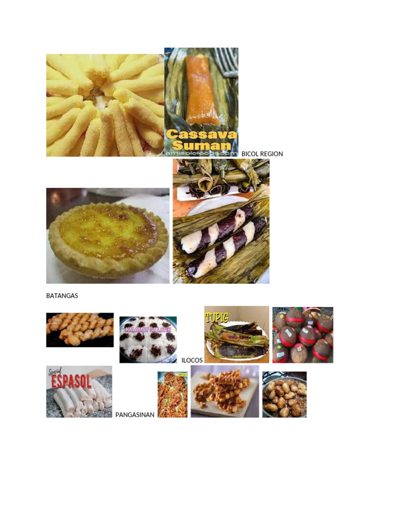 Some Regional Native Delicacies Images | PDF