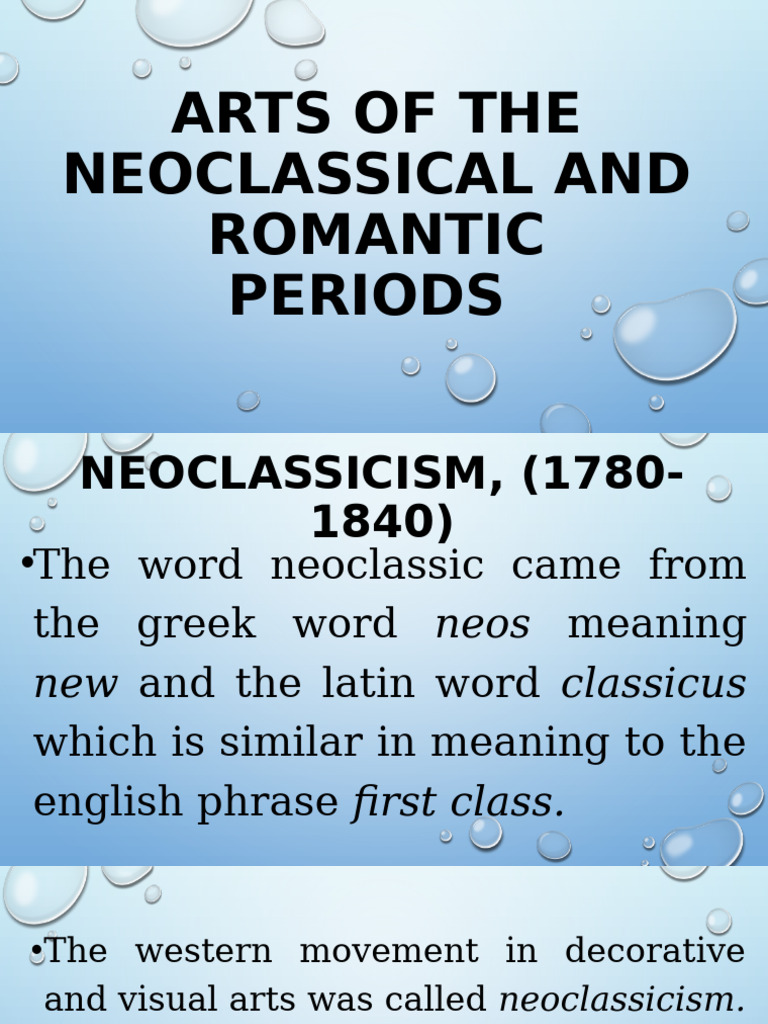 Neoclassicism and Romanticism Overview | PDF | Romanticism | Paintings