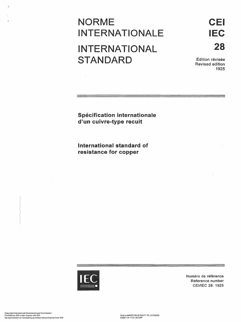 Iec 60028 | PDF