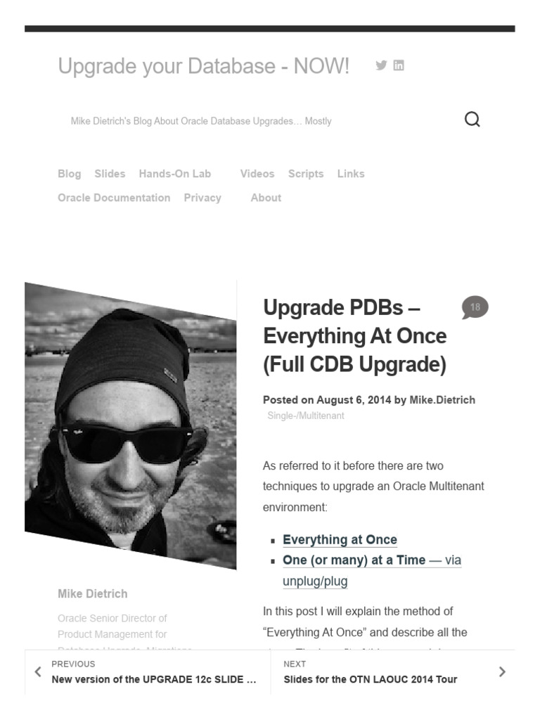 Upgrade PDBs - Everything at Once (Full CDB Upgrade) | PDF | Protein ...