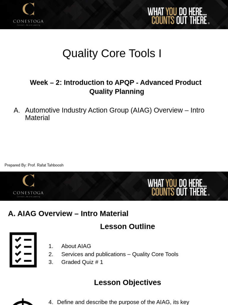 AIAG Overview: Advanced Quality Planning | PDF | Business | Engineering