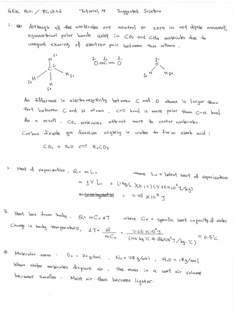 Tutorial 4 Sol | PDF