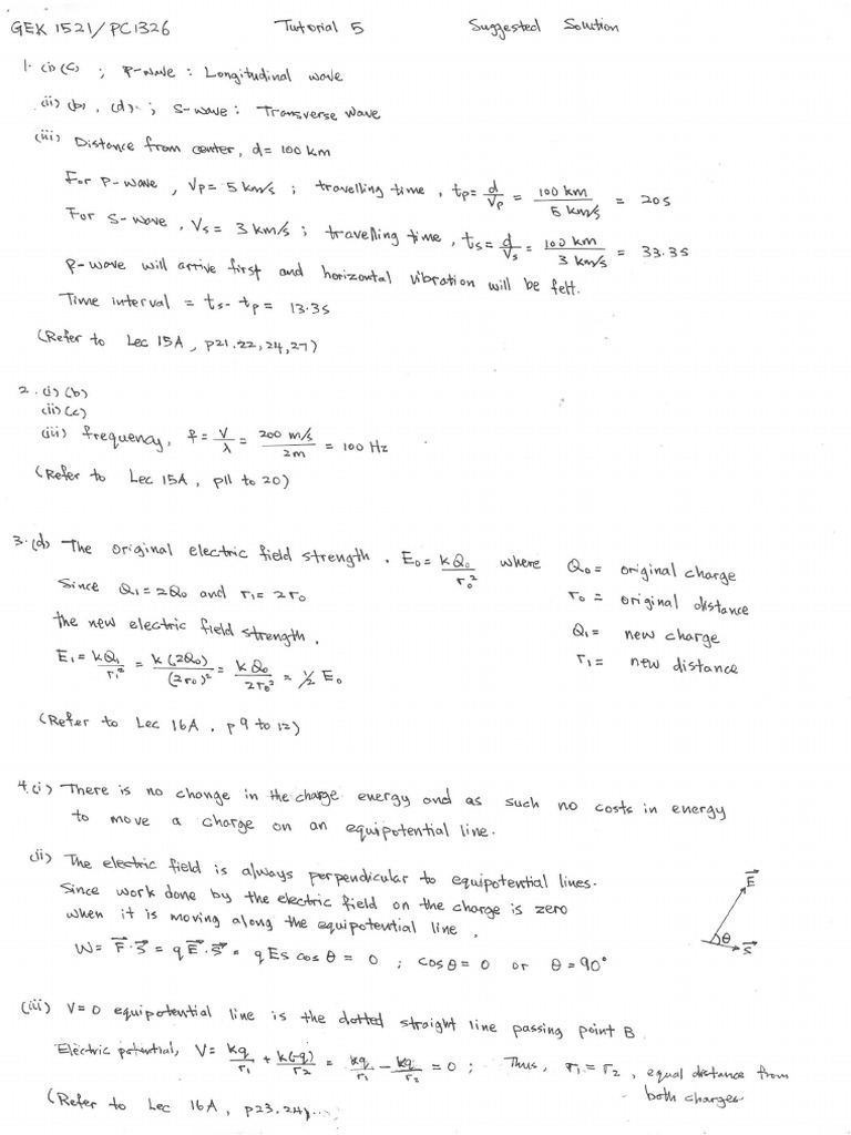 Tutorial 5 Sol | PDF