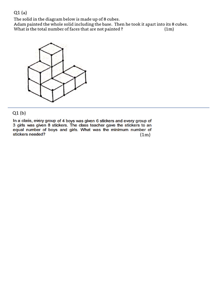 P5 Math - REvision QN Set 1 | PDF