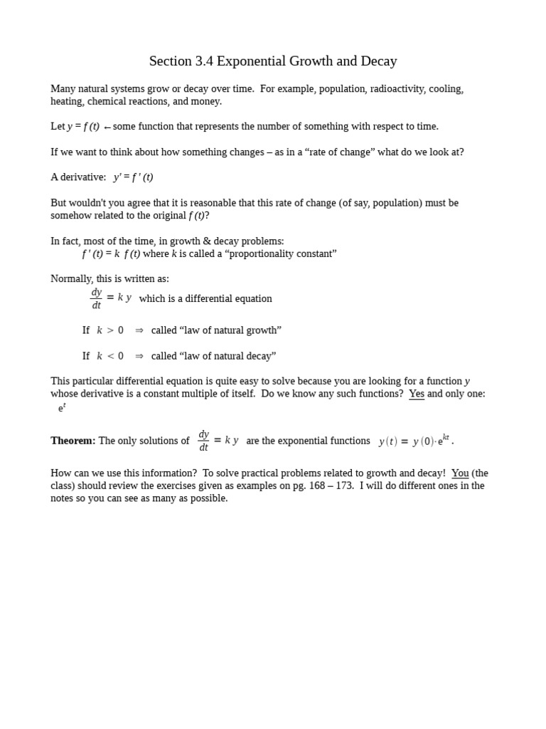 Calc Diff Eq Applications | PDF | Differential Equations | Mathematical ...