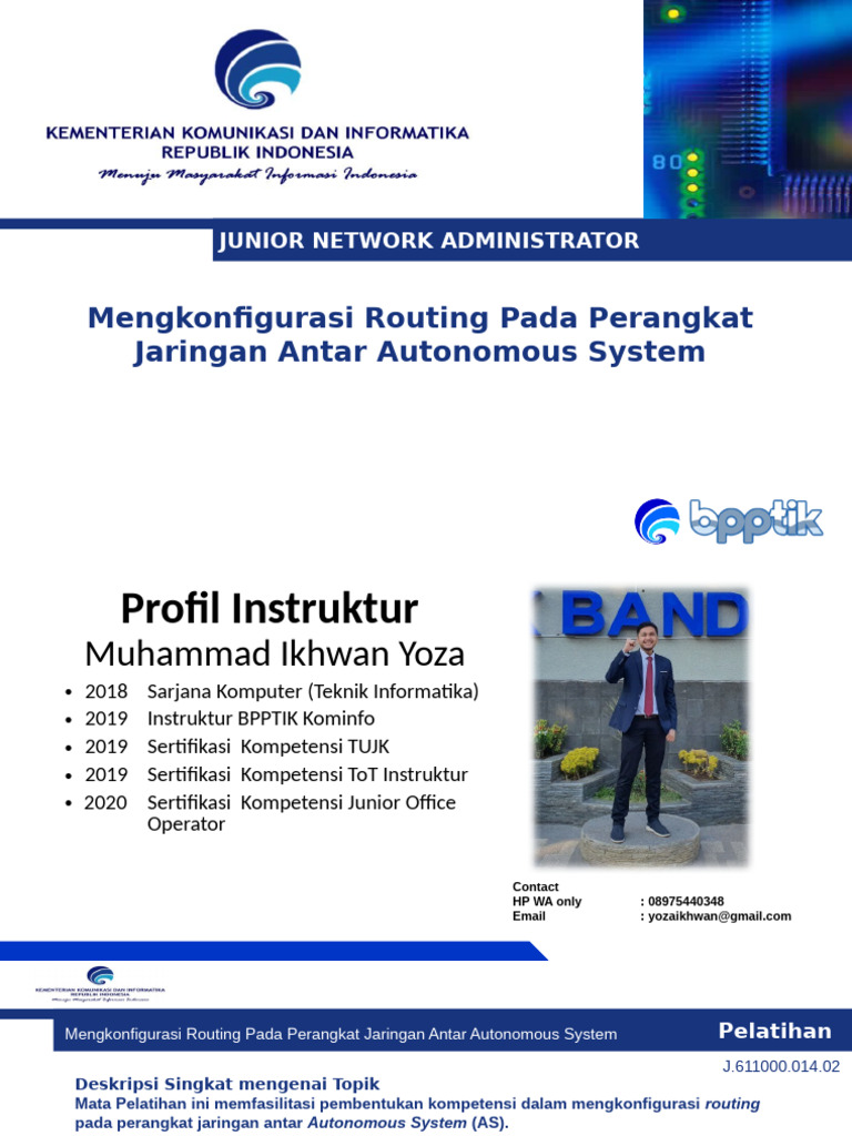 JNA Mengkonfigurasi Routing Pada Perangkat Jaringan Antar Autonomous ...