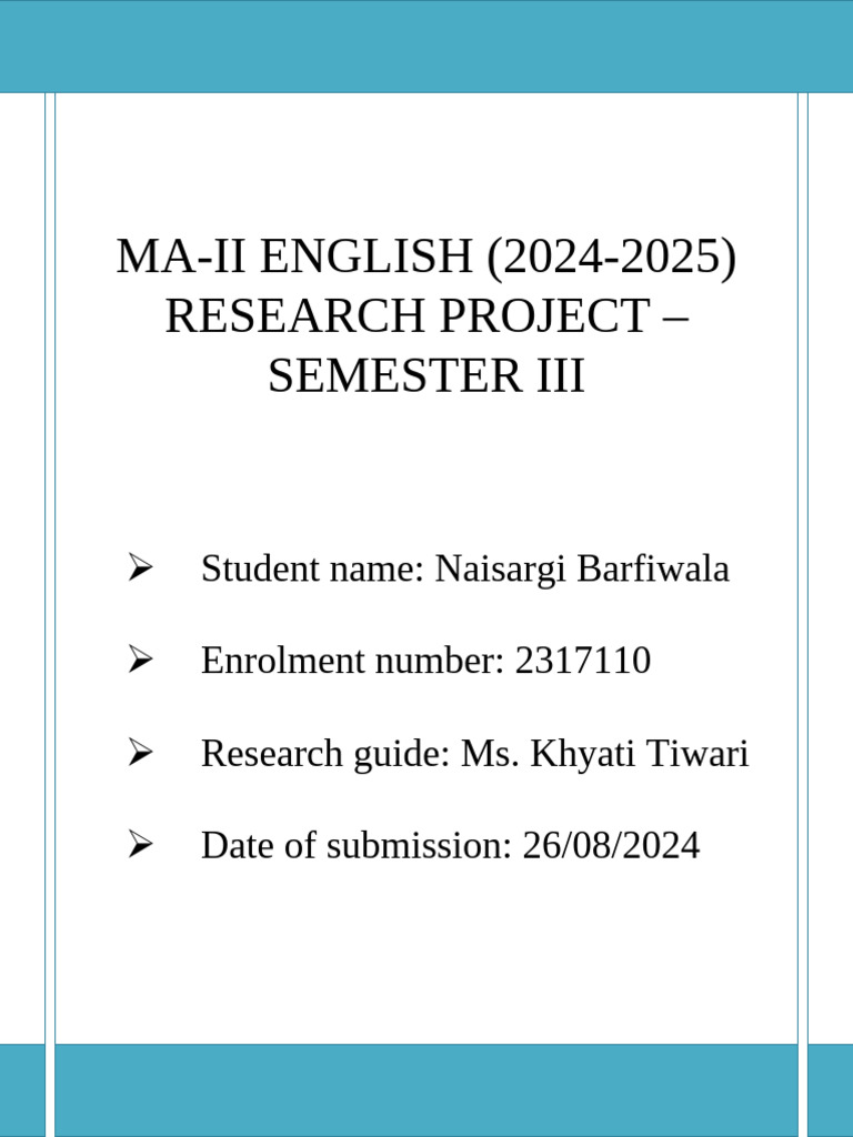 Ma Research Report Cover Page | PDF