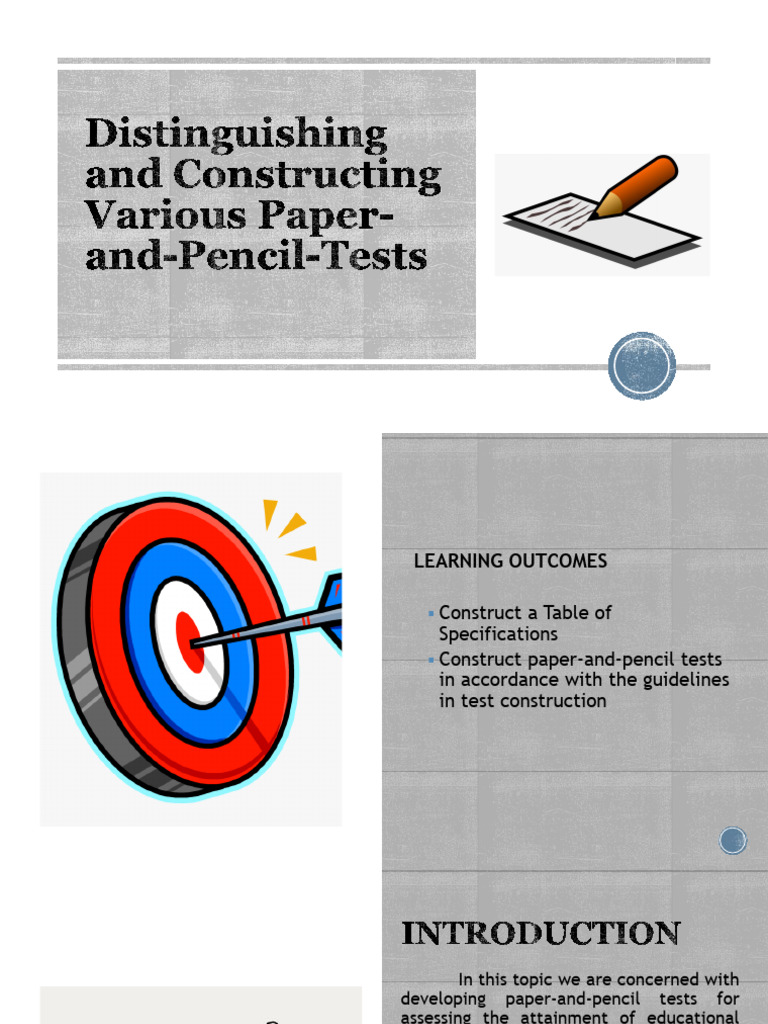 01 - TOS and Guidelines in Test Construction | PDF | Multiple Choice