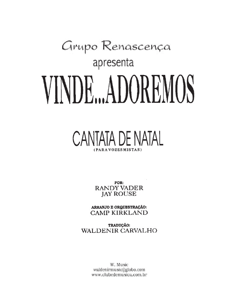 Vinde, Adoremos - Partitura (1)-compactado | PDF