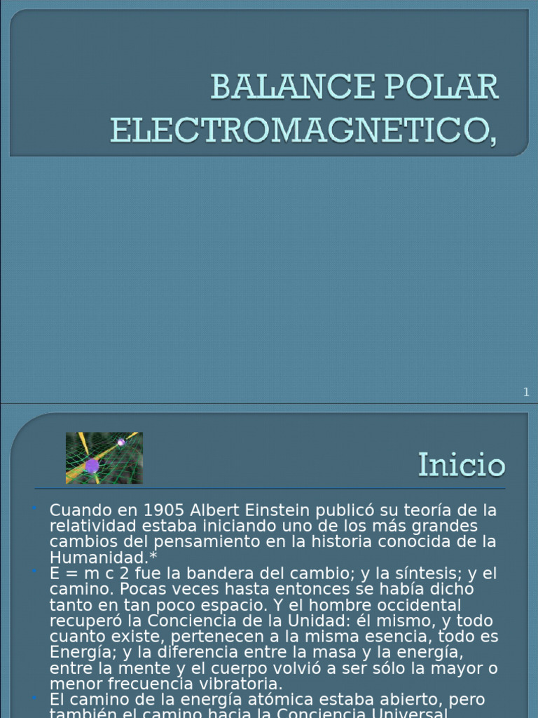 2.0 Balance Polar Electromagnetico, | PDF | Átomos | Mente