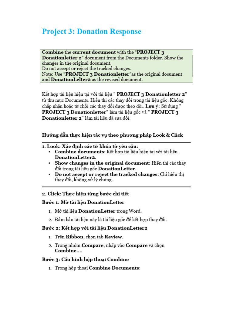 MOS Word Expert 365 Projects | PDF