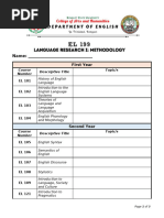 BA in English Language Studies Curriculum | PDF | Linguistics ...