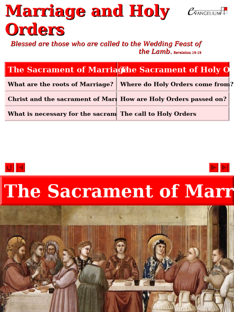 Marriage and Holy Orders Explained | PDF | Sacraments | Catholic Church