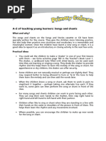 Following Directions Sing-Along Songs | PDF