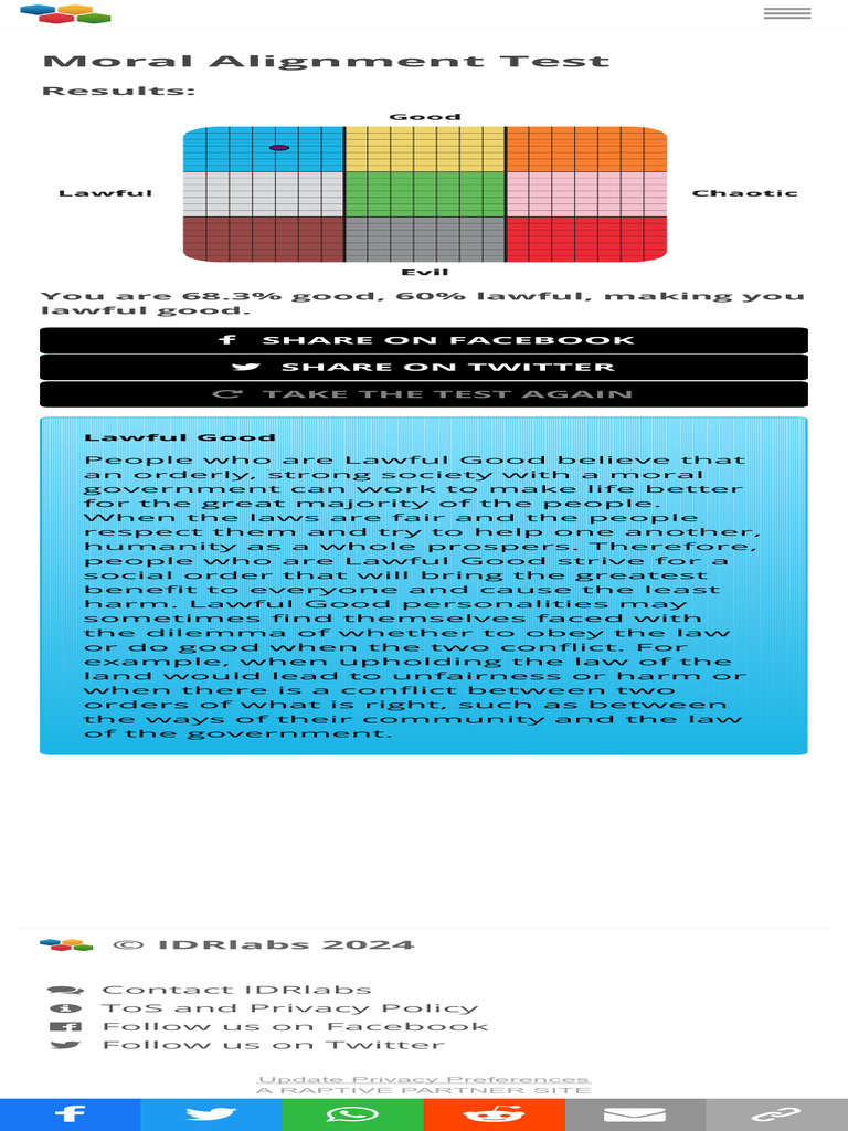 Moral Alignment Test | PDF