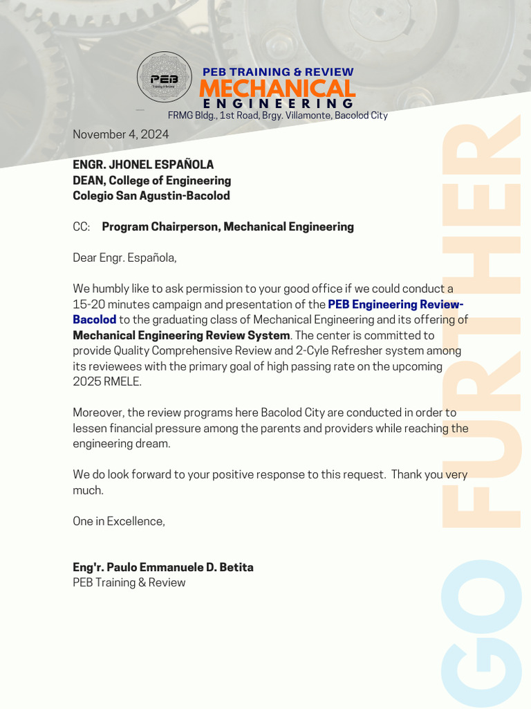 Letter - Csab Me | PDF