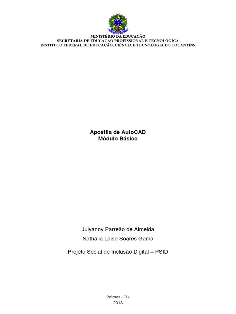 Apostila de AutoCAD Modulo Basico | PDF | Auto Cad | Linha (Geometria)