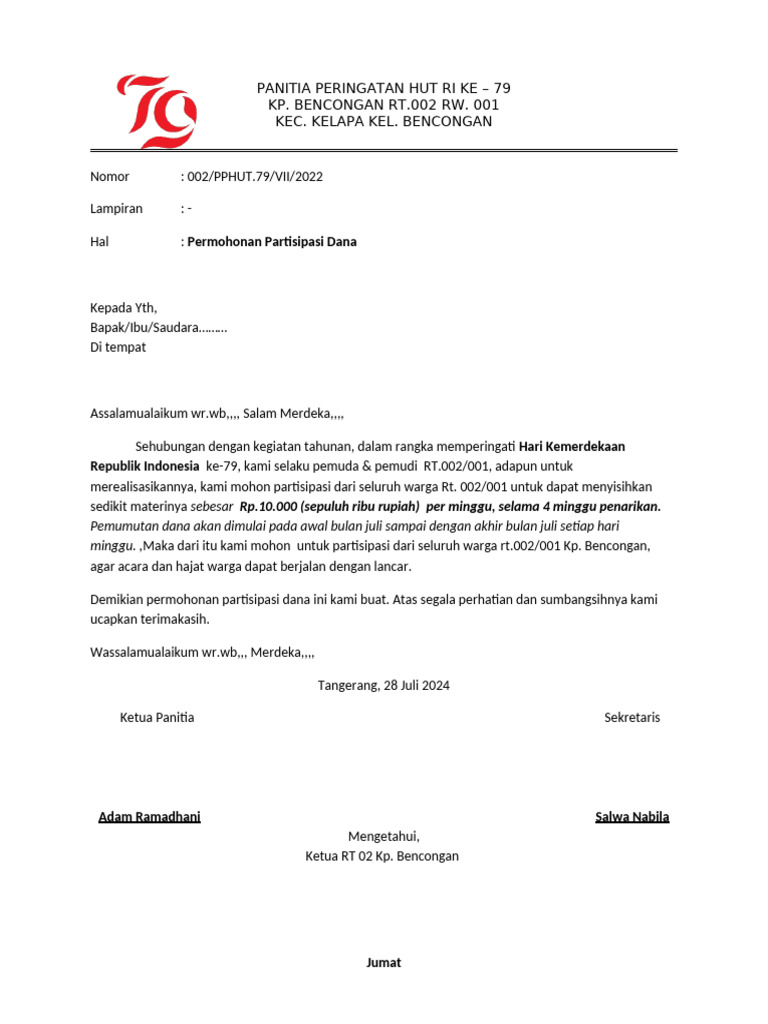 Surat Edaran 17 Agustus 2024 | PDF