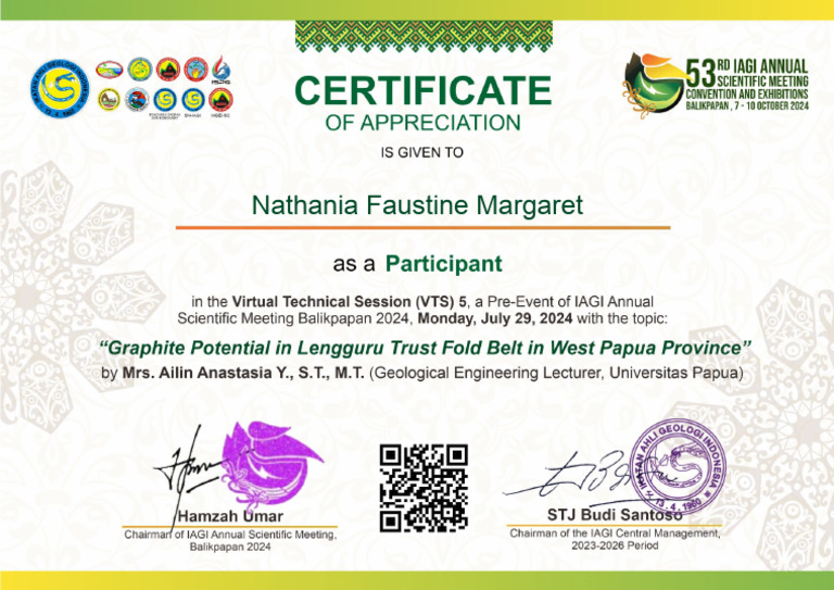 Nathania Faustine Margaret - VTS#5 PIT IAGI 2024 | PDF