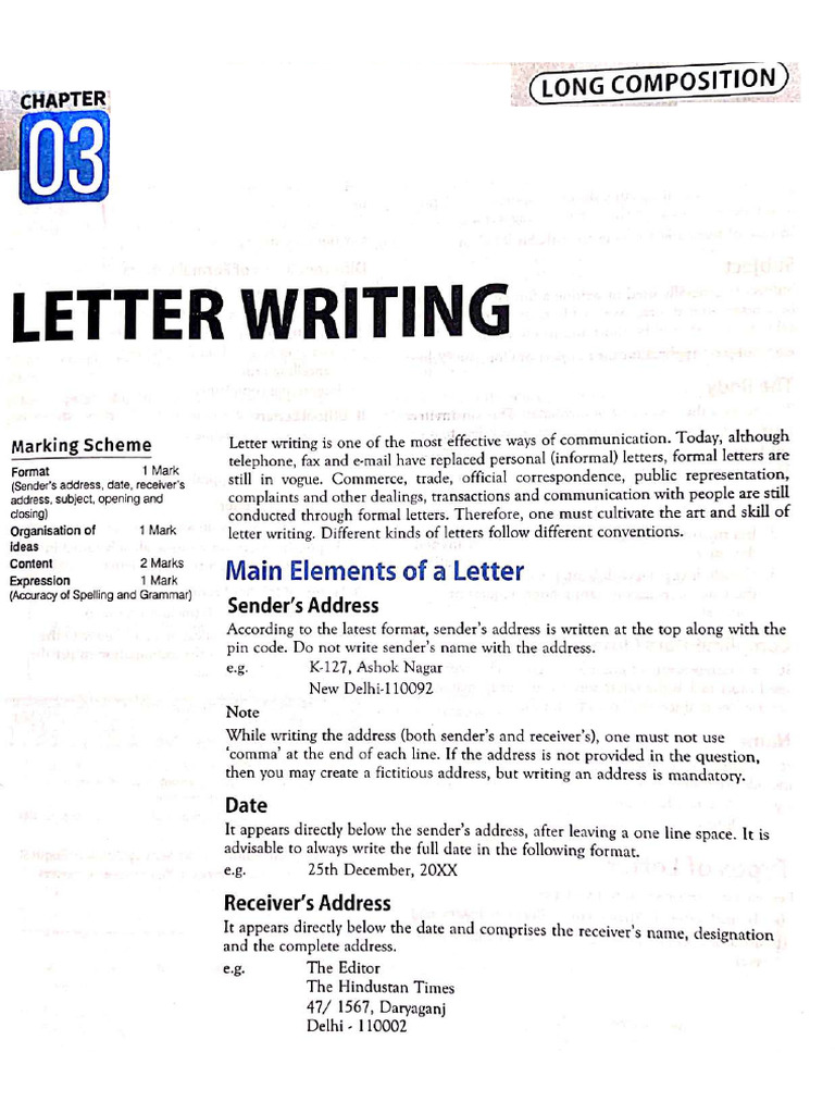 Letter Writing | PDF