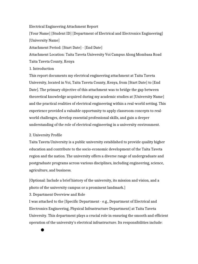 Electrical Engineering Internship Report | PDF | Energy Conservation ...