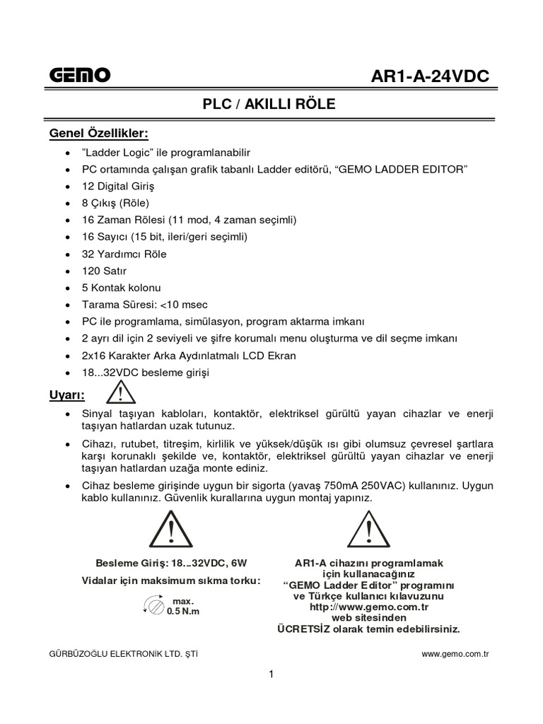 AR1 A 24VDC TR | PDF