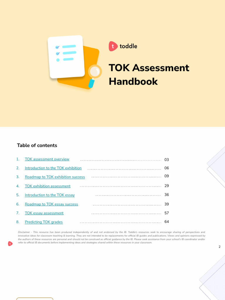 TOK Assessment Handbook | PDF | Knowledge | Essays