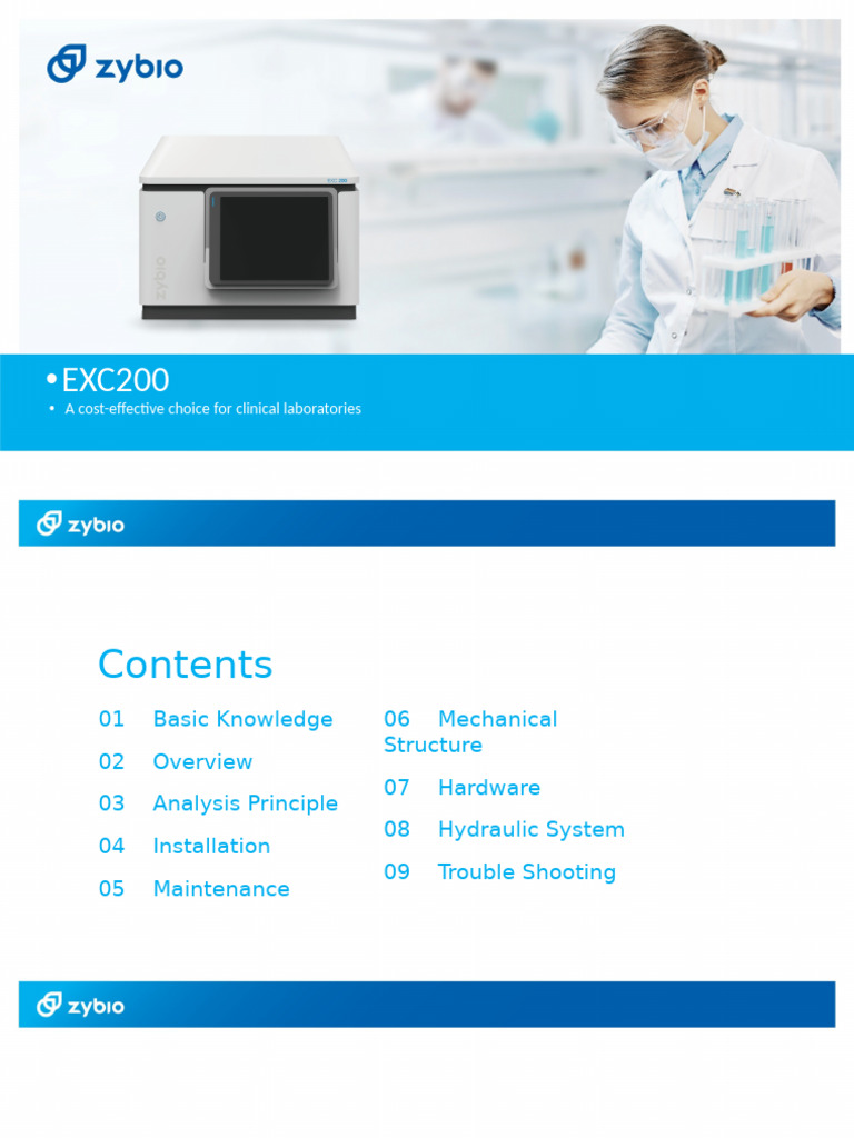 【Zybio】EXC200 Training | PDF | Chemistry | Absorption Spectroscopy