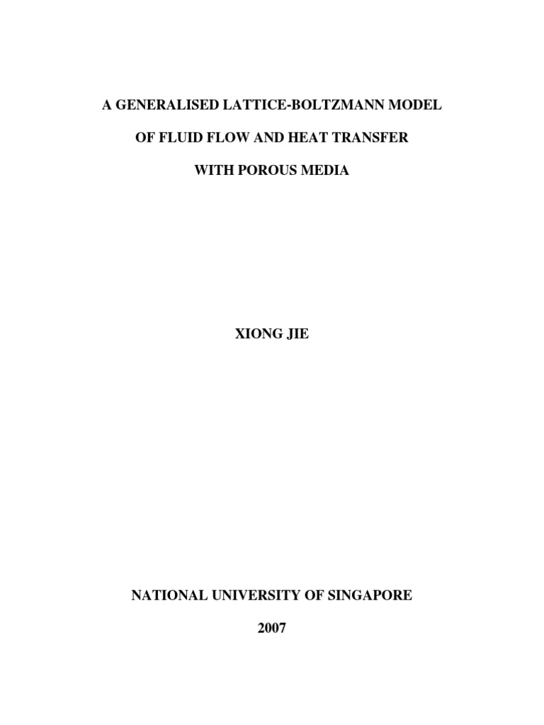 Thesis of Xiong Jie | PDF | Navier–Stokes Equations | Fluid Dynamics