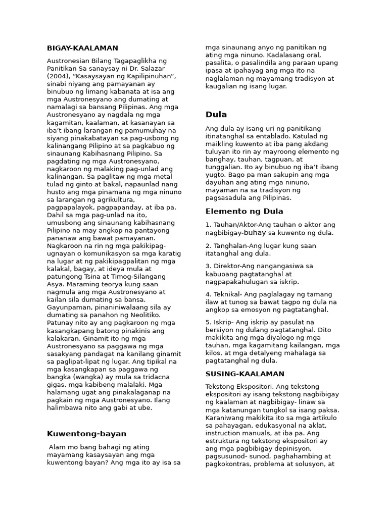 Rebyuwer 2nd Kwarter | PDF