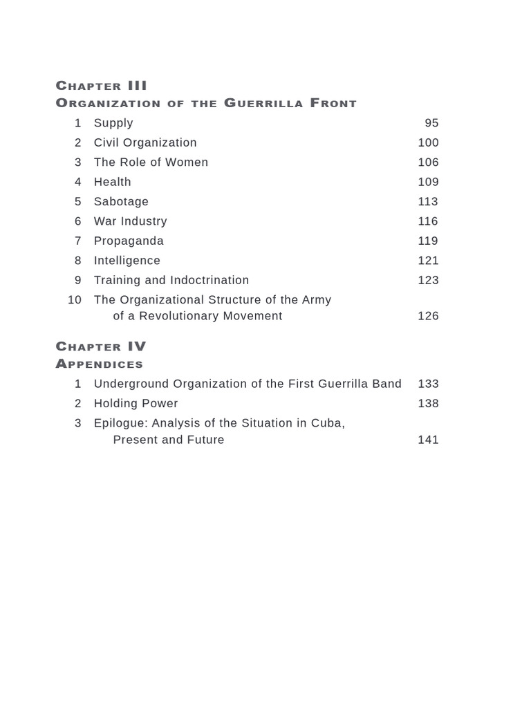 Guerrilla Front Organization Overview | PDF