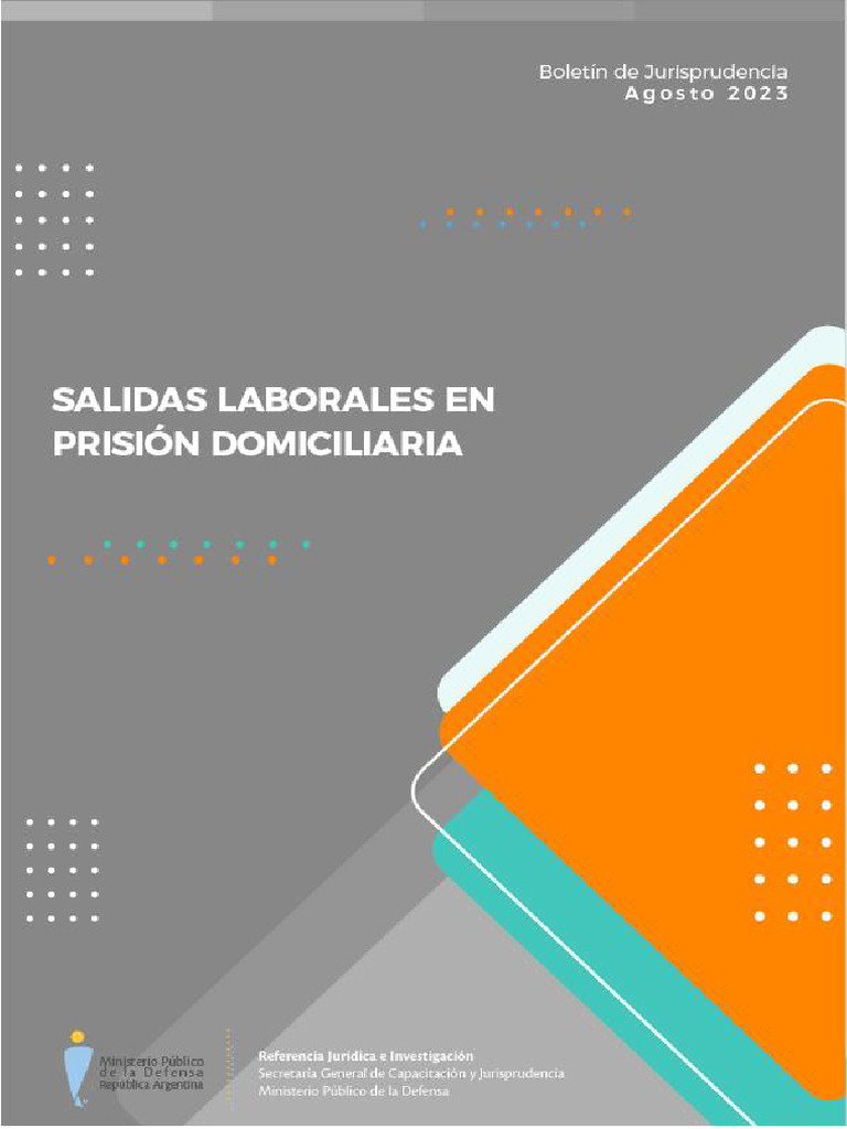 Salidas Laborales en Prisión Domiciliaria | PDF | Prisión | Castigos