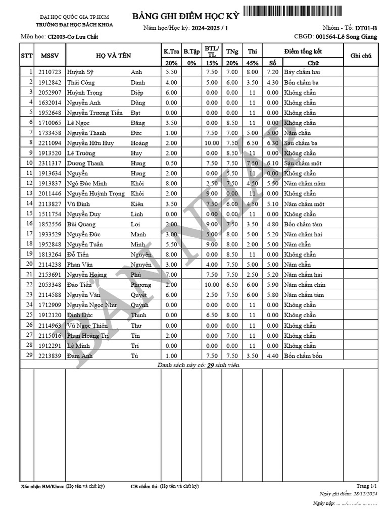 Bang Diem Nhap - 1.20241.CI2003.DT01.B | PDF