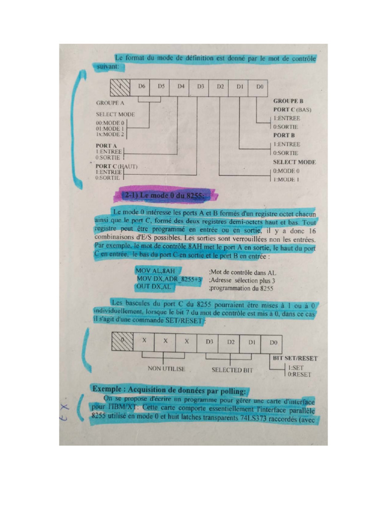 Application Mode 0 - 8255 | PDF