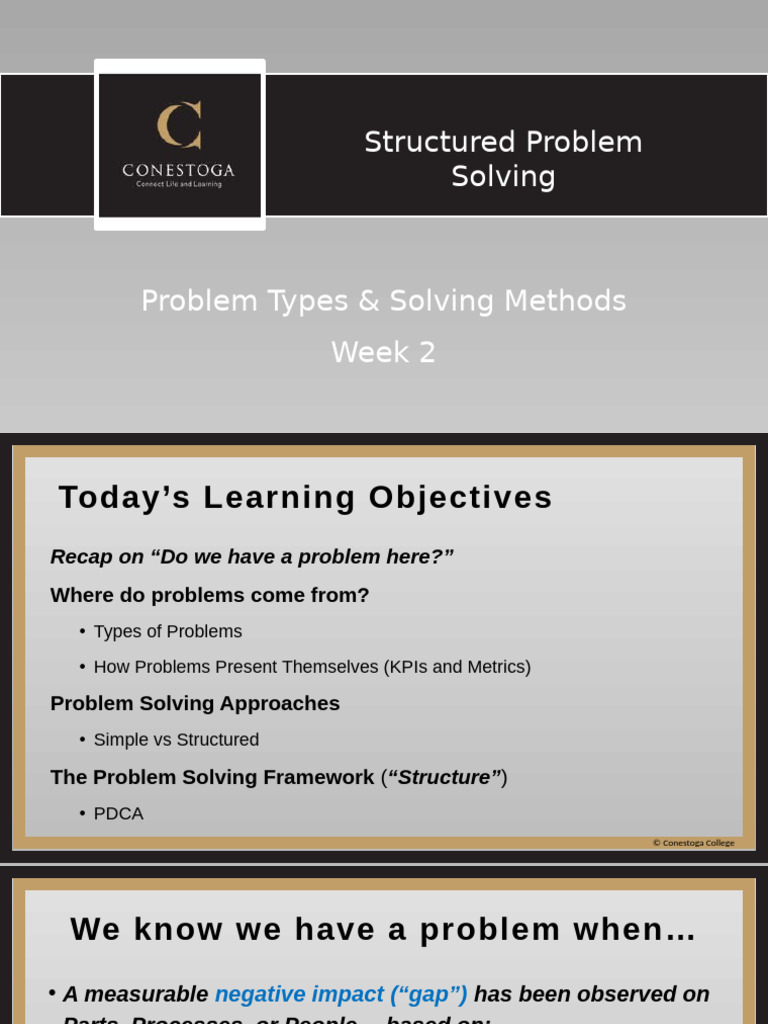 QUAL8270 - Week 2 - Problem Types & SPS Methods - MODEL | PDF | Performance Indicator | Cognition