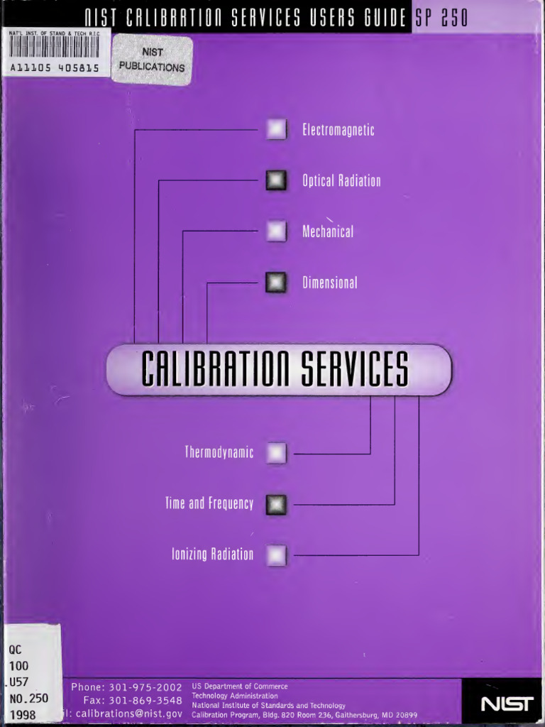 Nist Calibration Services Users | PDF | Dosimetry | Gamma Ray