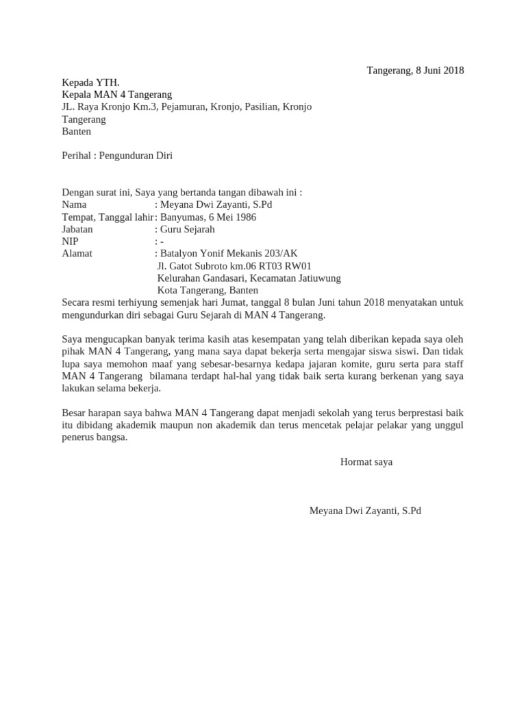 Surat Resend Ana | PDF