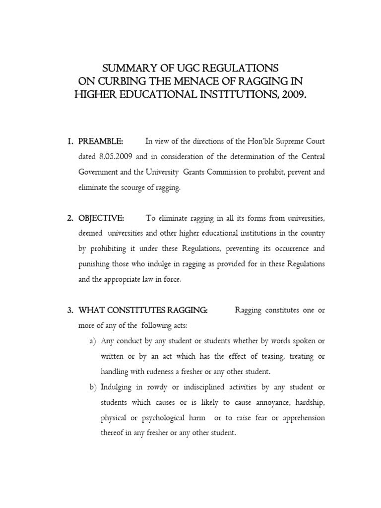 Summary - of - Ugc - Regulations 1 | PDF