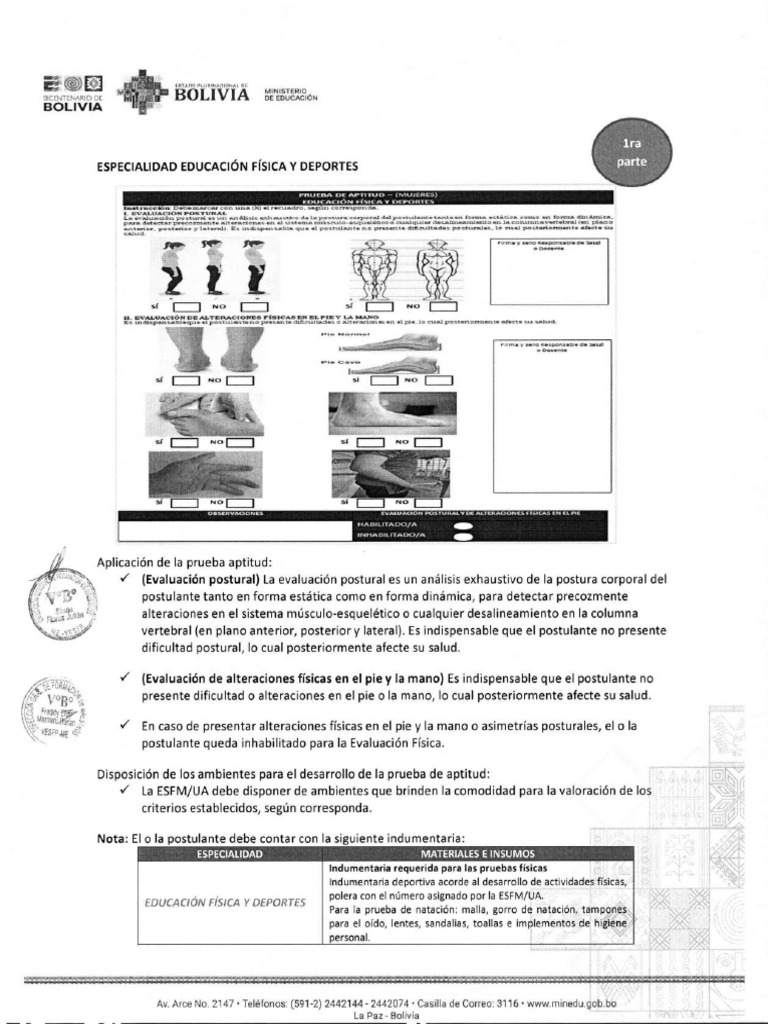 Aptitud Ed Fisica | PDF
