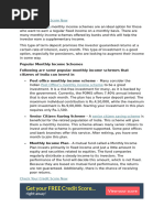 Monthly Interest Certificate Template | PDF