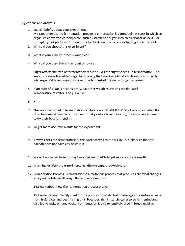 Questions and Answers | PDF