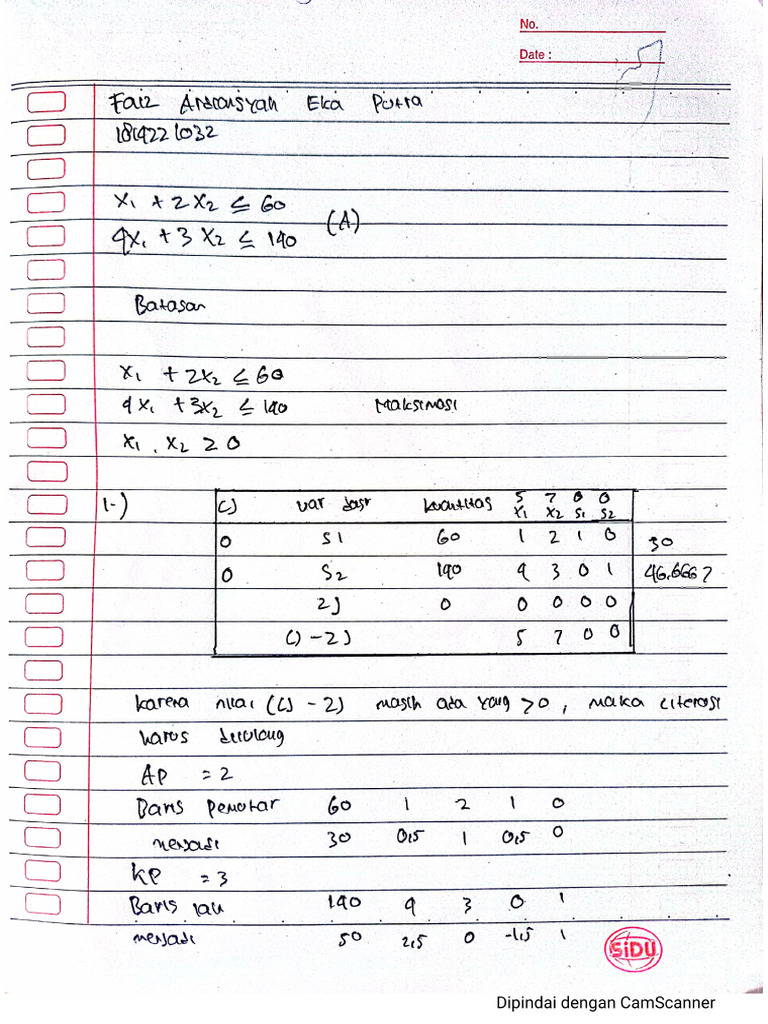 Q1 - RPKS - Faiz Ardiansyah Eka Putra - 1814221032 | PDF