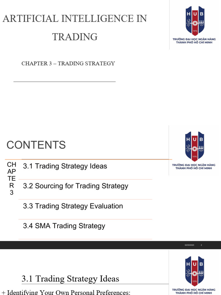 AI-Driven Trading Strategies Overview | PDF | Sharpe Ratio | Moving Average