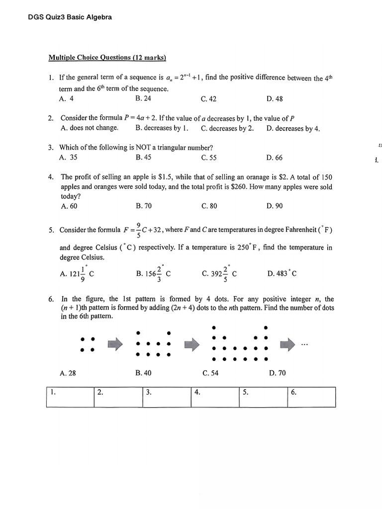 dgs-quiz3-basic-algebra | PDF