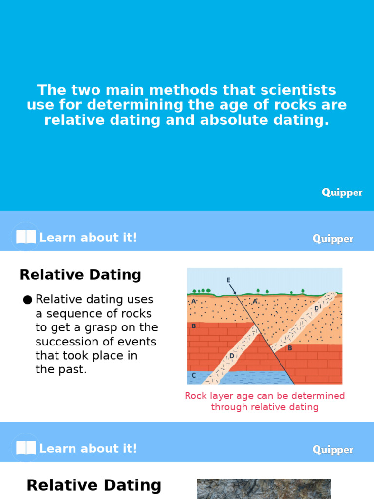 Relative and Absolute Dating | PDF | Isotope | Radioactive Decay