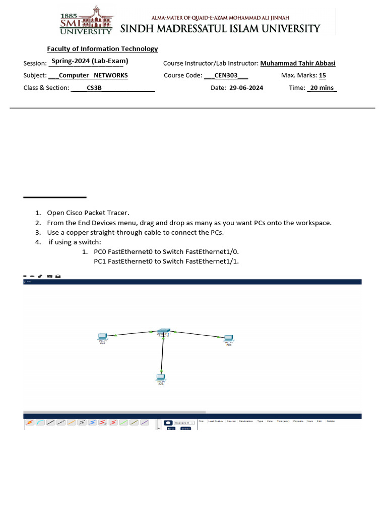 CSC 23F 078 CS3B Labexam | PDF | Ip Address | Computer Network