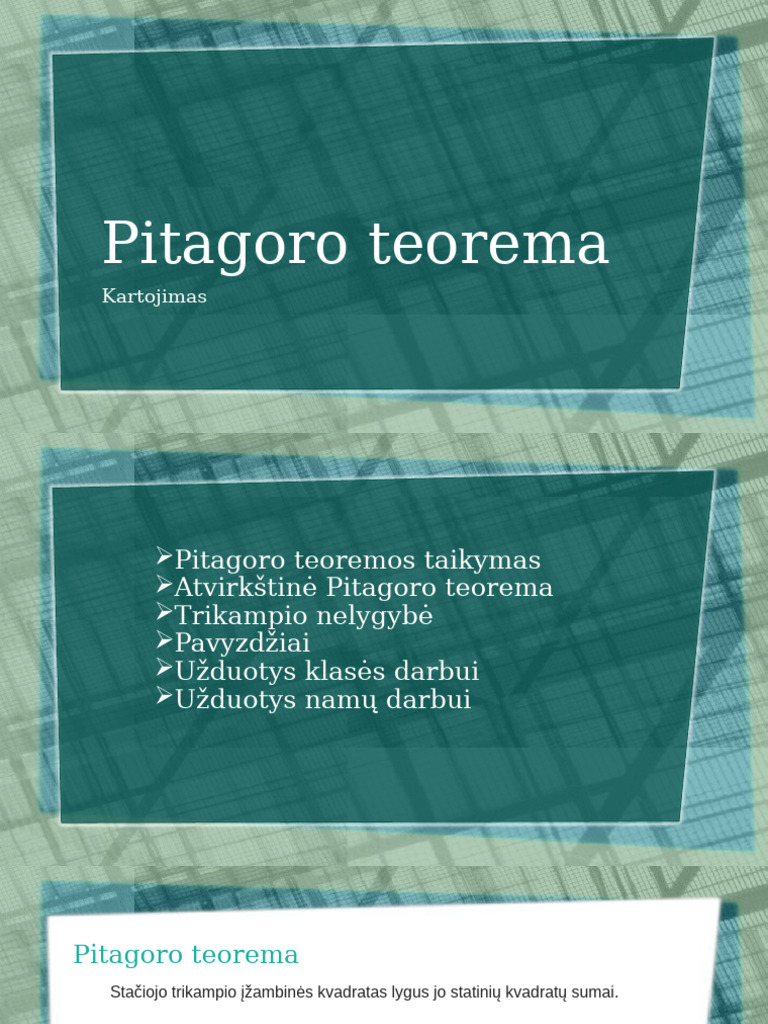 Teorija.-Pitagoro-teorema.-2024-09-09 | PDF