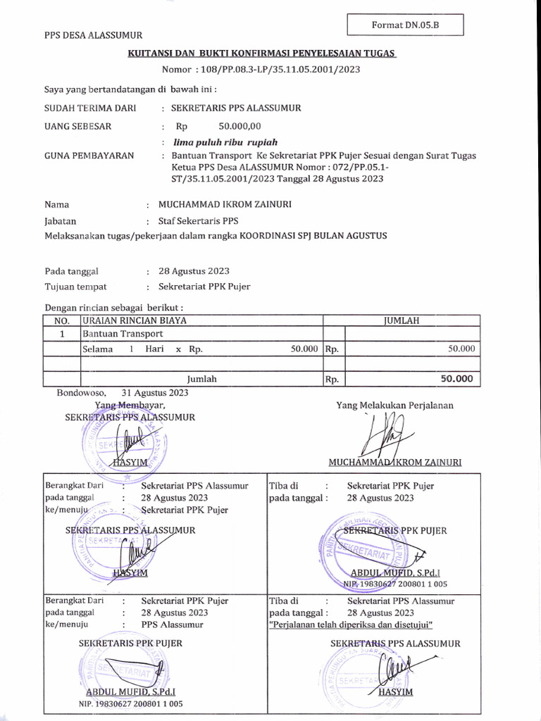 22. FORMAT DN 05B AGUSTUS | PDF