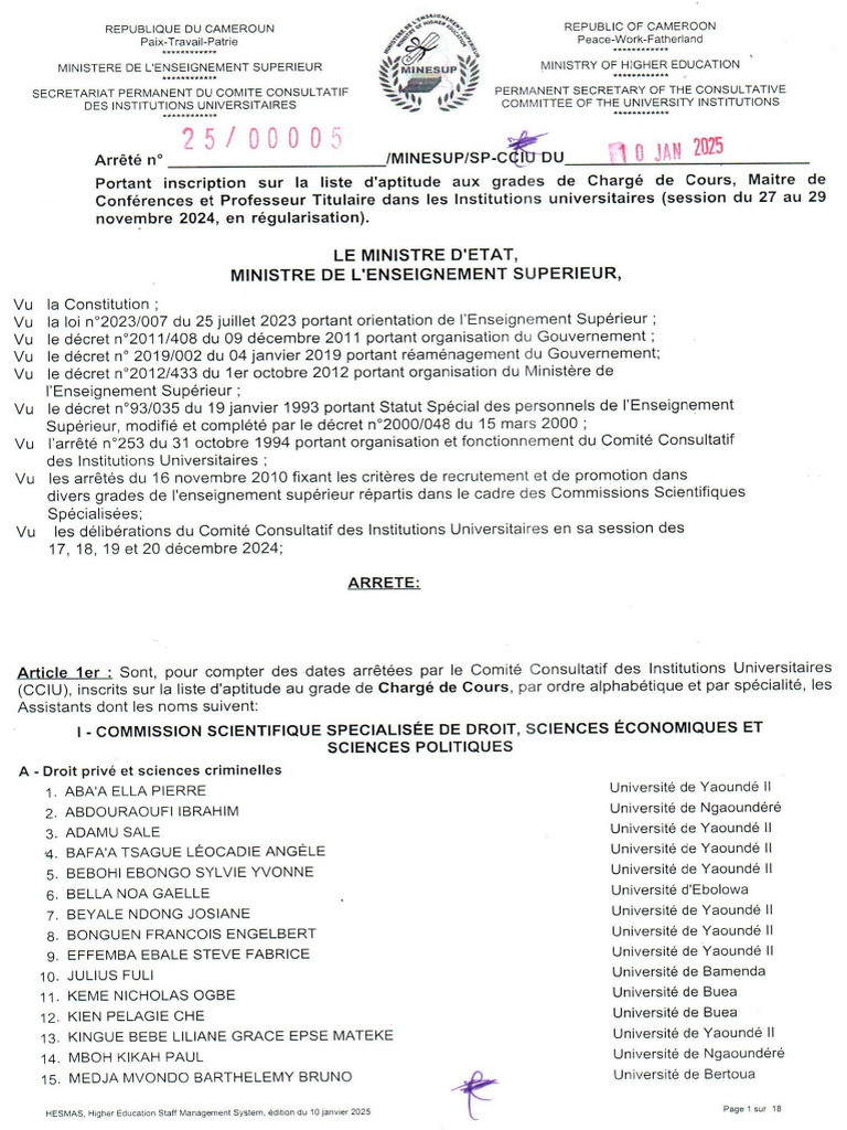 Résultats Liste Aptitude Saenes 2025 – EOXPNU